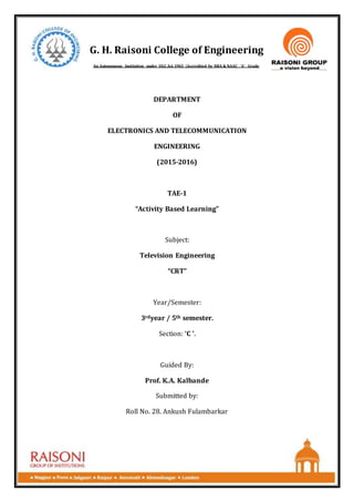 CRT TV Report | DOCX