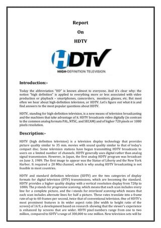 Hdtv Logo