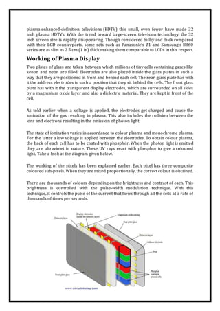 PLASMA TV Report | PDF