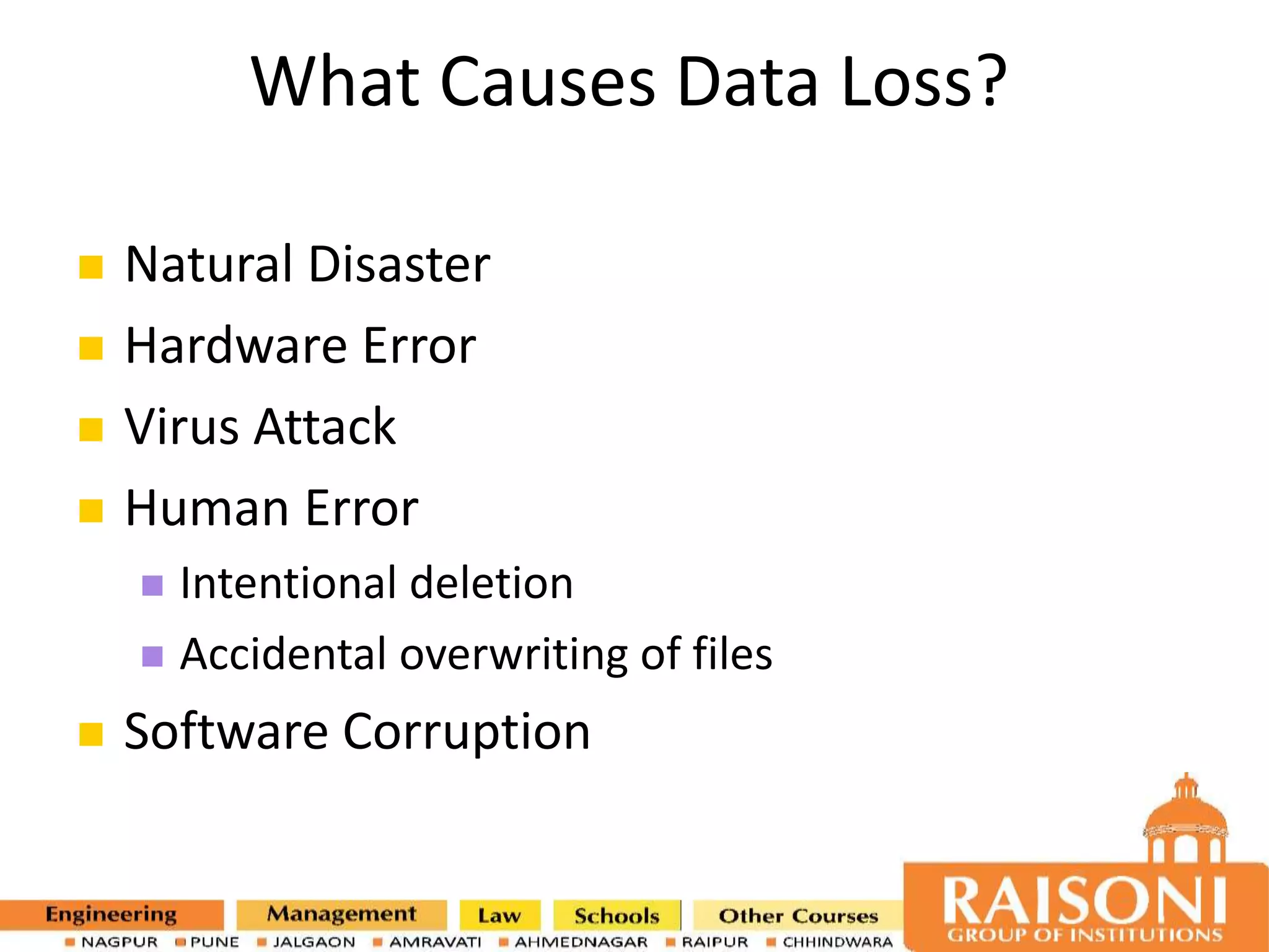 DATA RECOVERY TECHNIQUES | PPTX