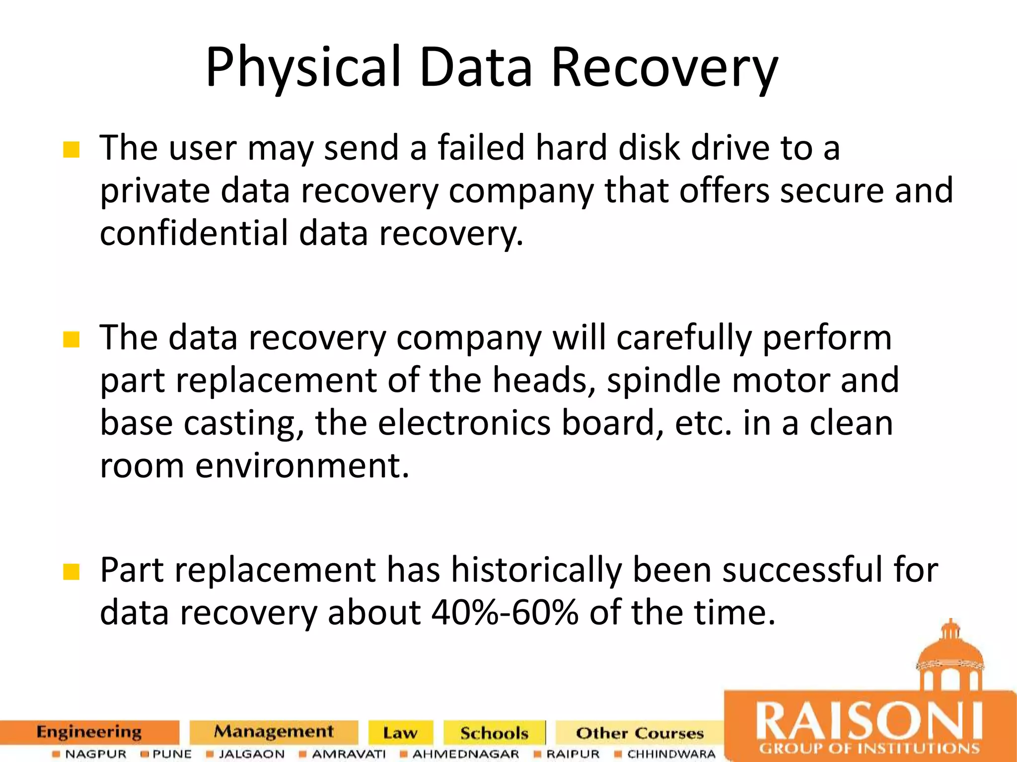 DATA RECOVERY TECHNIQUES | PPTX