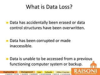 DATA RECOVERY TECHNIQUES | PPTX