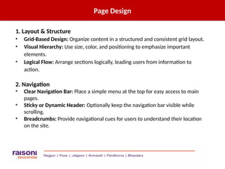 Front End Development,Home Page Layout, Page Design, Design Technique ...