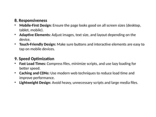 Home Page Layout, Page Design, Design Technique. | PPT