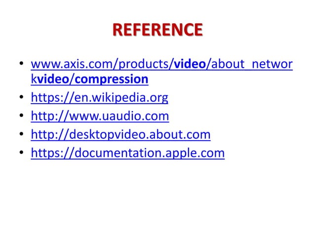 Audio and Video Compression | PPTX