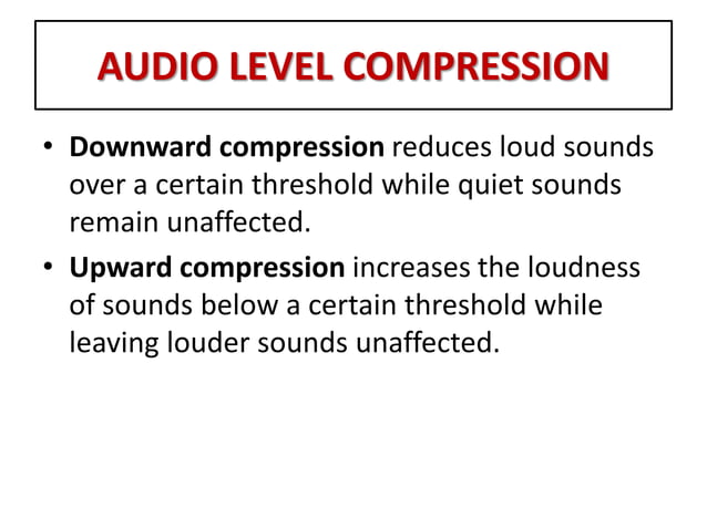 Audio and Video Compression | PPTX