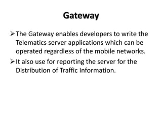 Development of Open Telematics Service Based on Gateway and Framework ...