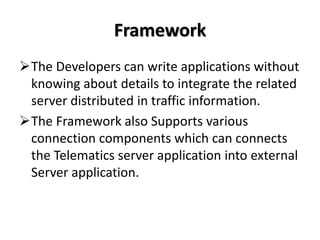 Development of Open Telematics Service Based on Gateway and Framework ...
