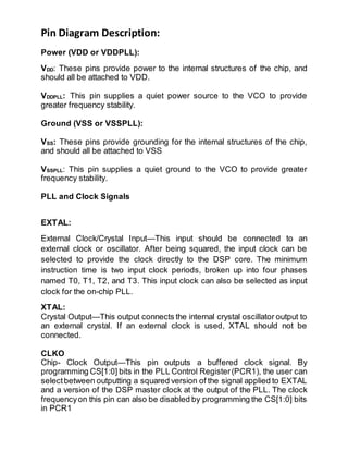 Study of Data sheet of 56824 DSP processors | PDF