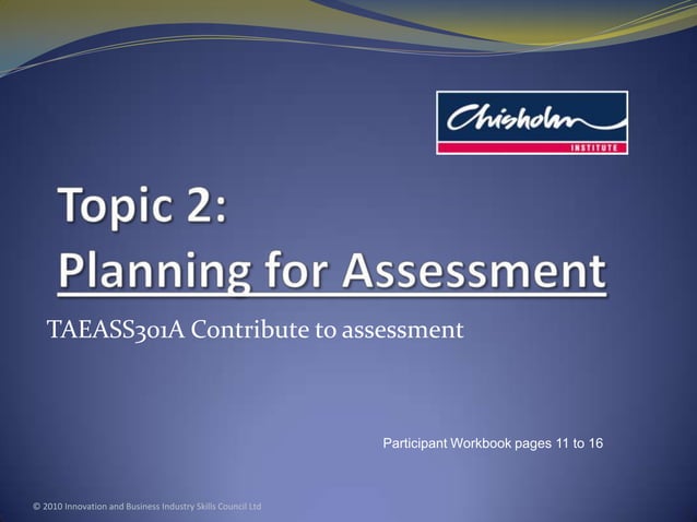 Taeass301 a topic2 | PPT