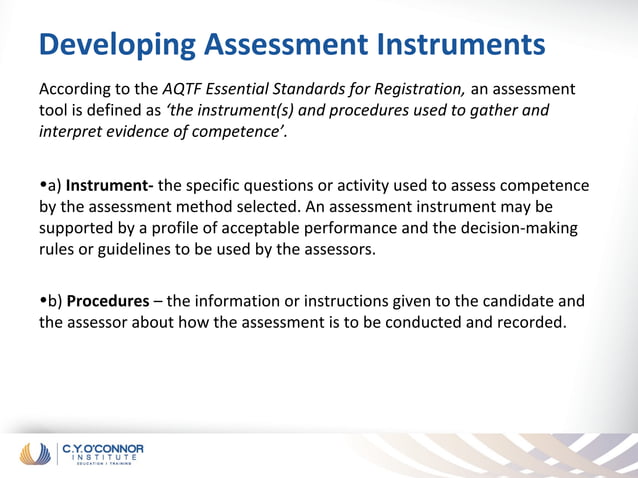 Determining the assessment evidence | PPT