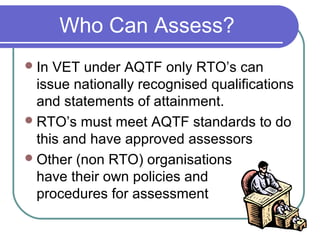 Tae assessment cluster part 1 | PPT