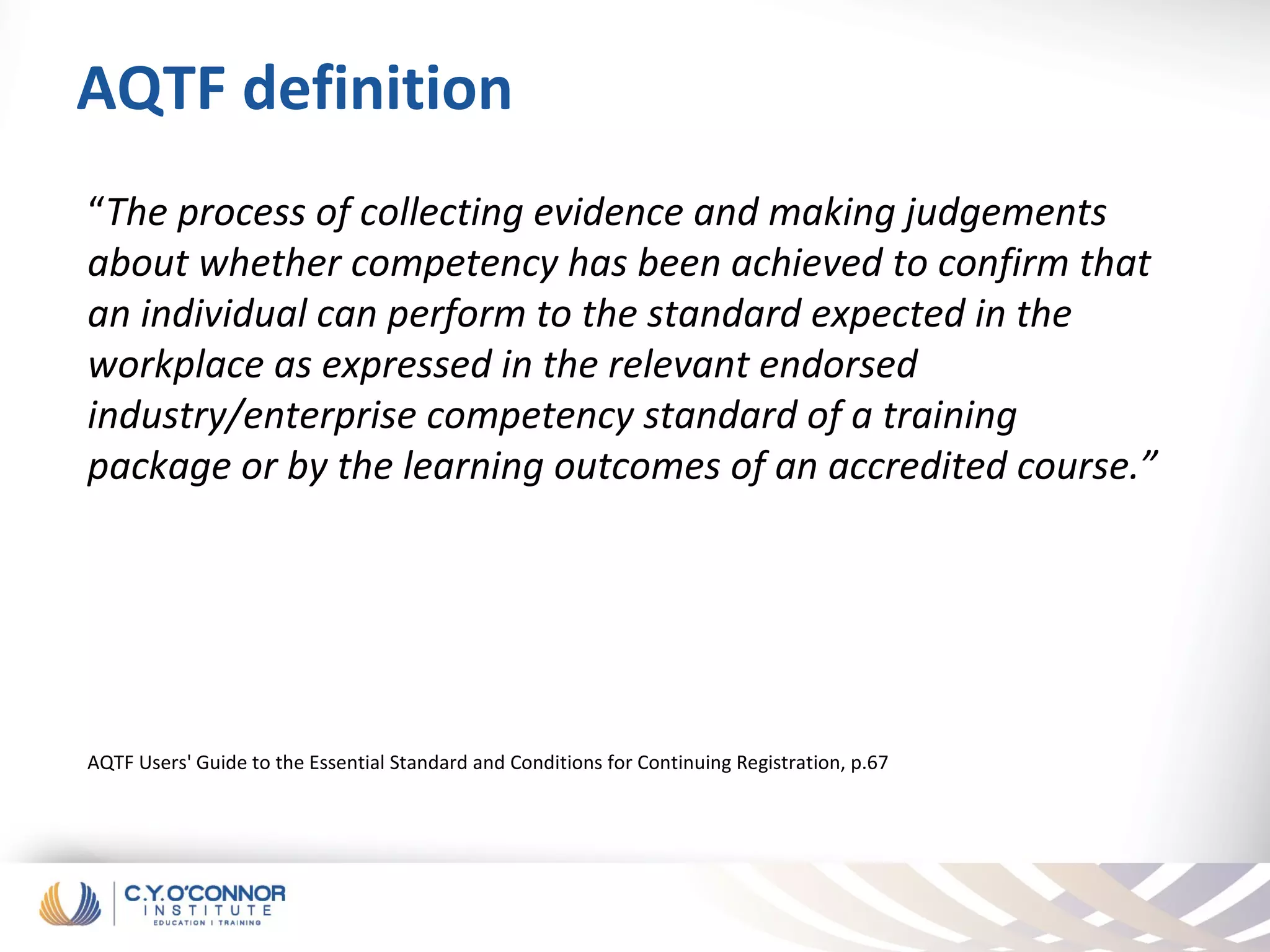 Assessment Cluster | PPT