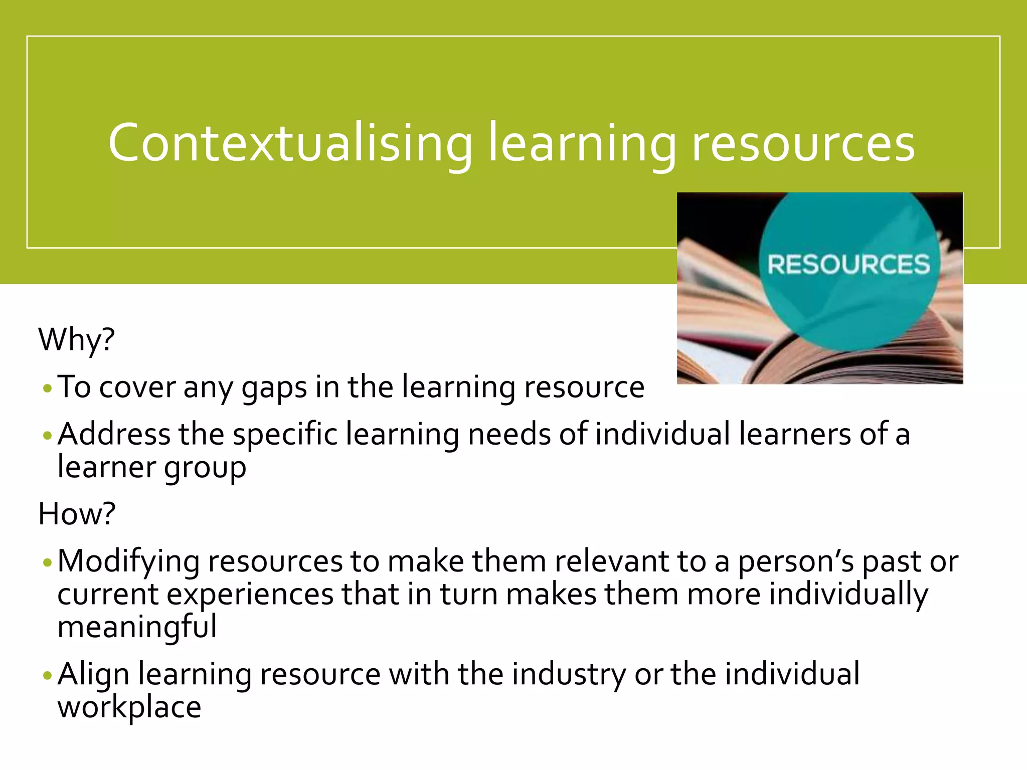 TAEDEL301 - Provide work skill instruction | PPTX