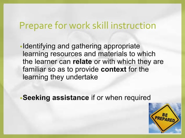 TAEDEL301 - Provide work skill instruction | PPTX | Resume Writing and ...