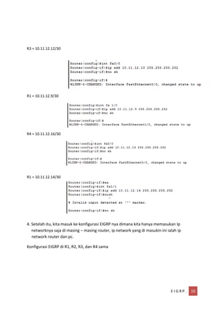 TA_EIGRP_Ari Analisa_2017/2018 | PDF