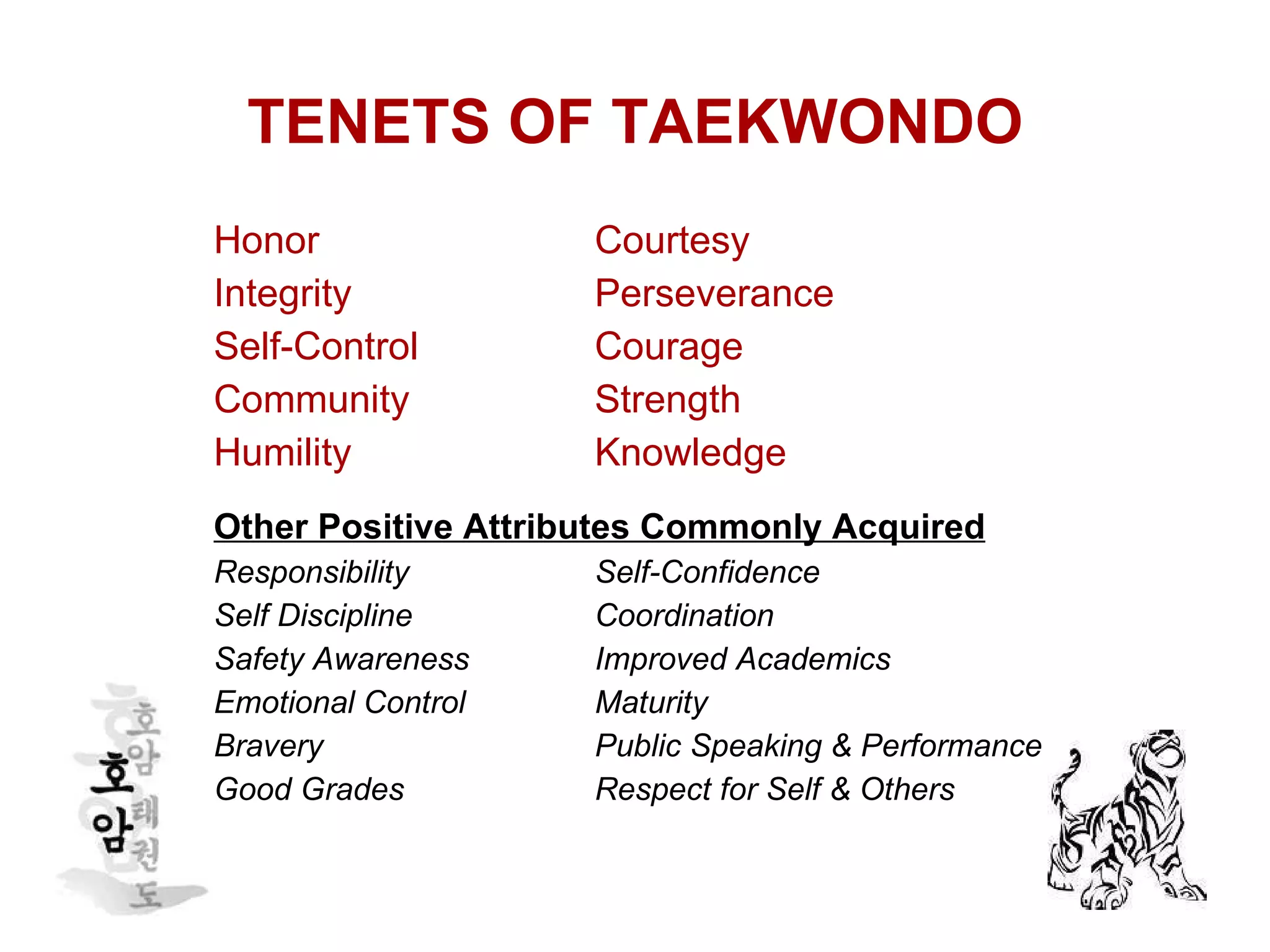 Tae kwon do presentation 1 | PPT