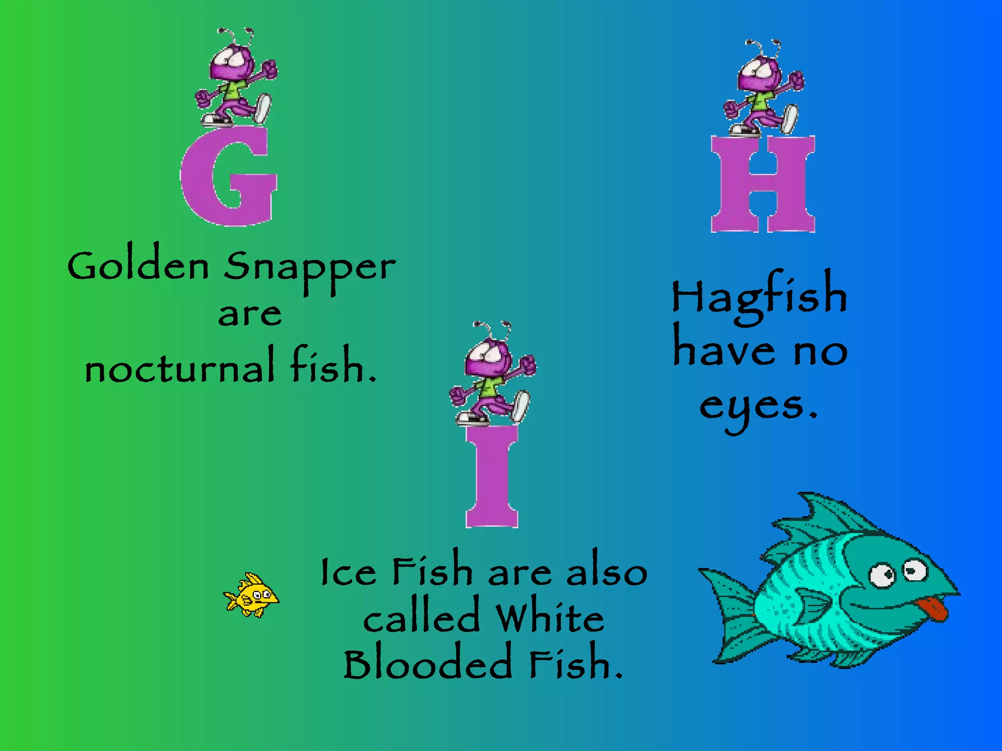 A fishy alphabet | PPT