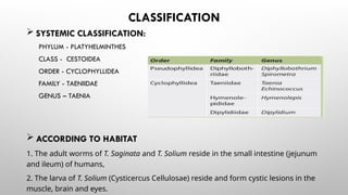 TAENIA PPT.ppt Presented by Rahul Patel Student of Medical microbiology ...