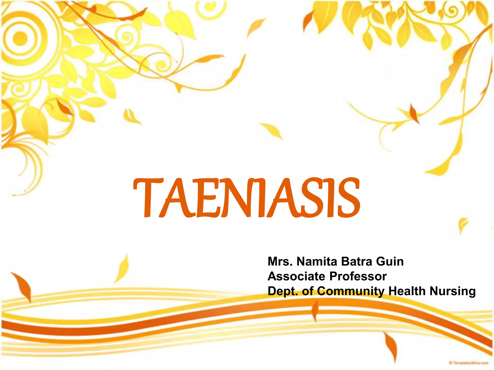 Taeniasis | PPT