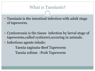 Taeniasis_PPT[1].pptx MEDICAL MANAGEMENT | PPT