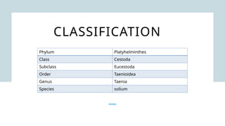 Life cycle of Taenia Solium & its parasitic adaptations. | PPTX