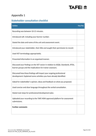 TAEPDD401_Skills Assessment Project document | DOCX