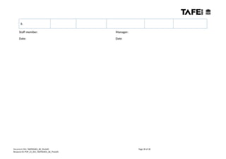 TAEPDD401_Skills Assessment Project document | DOCX