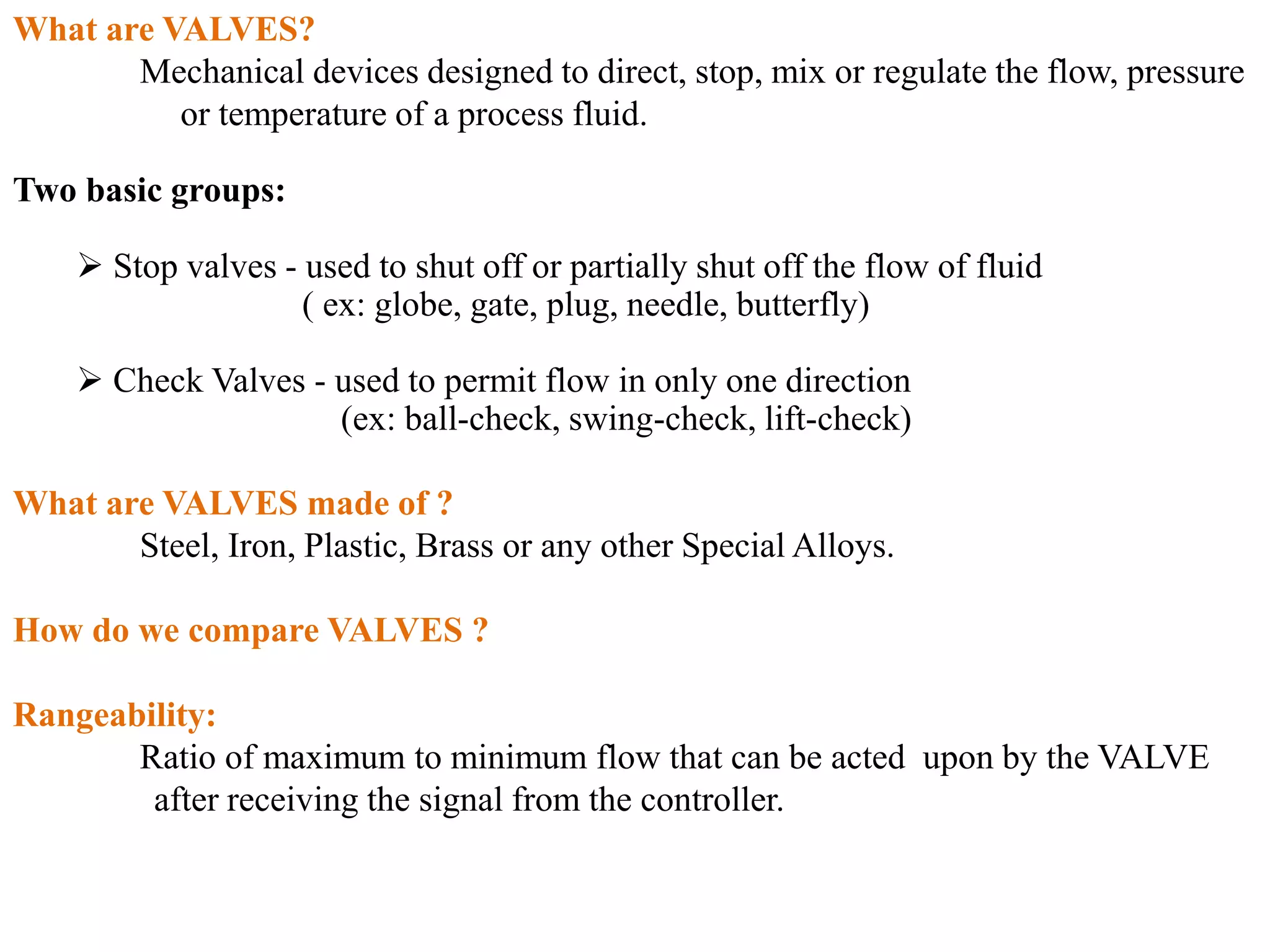 Types of Valve | PPTX
