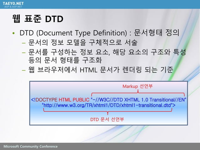 Developer`s Web Standard | PPT