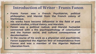 The Wretched of The Earth and Psychology of Colonial Violence Paper_no ...