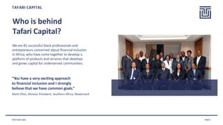 Tafari Capital Investor Pitch Deck | PDF