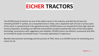 Tractor Features | PDF | Agriculture | Industries