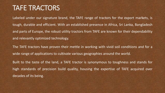 TAFE products | PPT