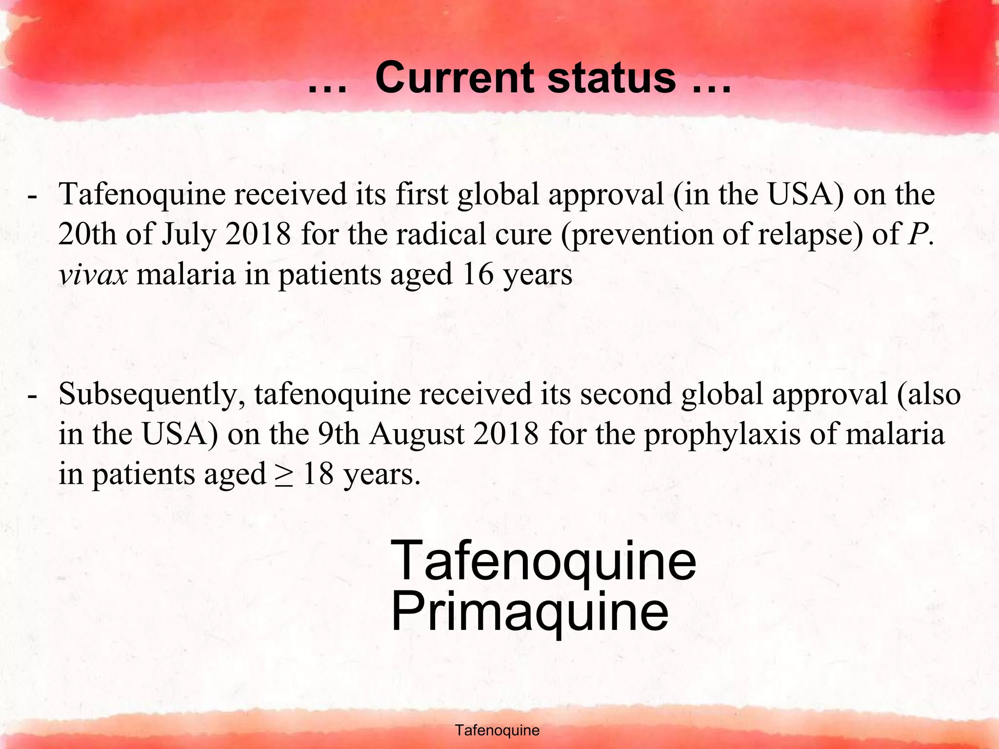 Tafenoquine | PPTX