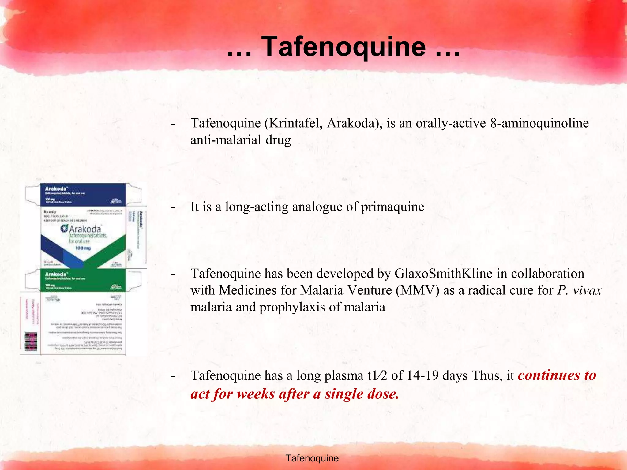 Tafenoquine | PPTX