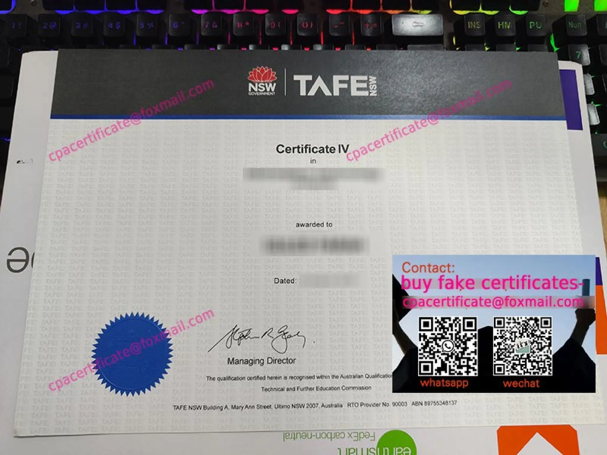 TAFE NSW certificate 2023 | PDF