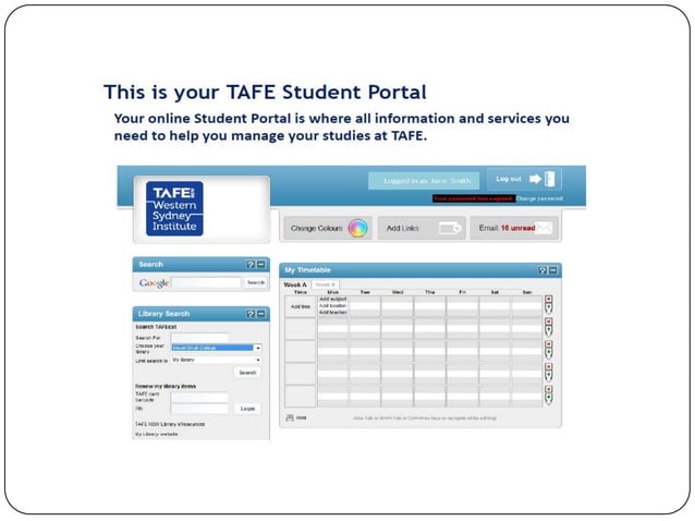 Blue Mountains - Tafe student portal | PPTX