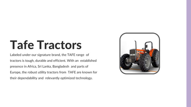 Tafe Tractors | PPT