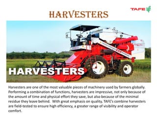 Harvester | PDF | Agriculture | Industries