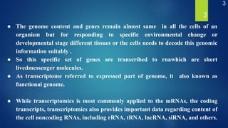 METHODS OF TRANSCRIPTOME ANALYSIS....pptx
