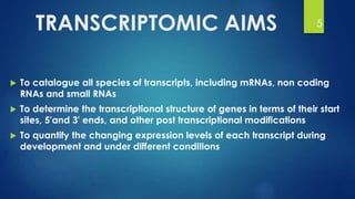 METHODS OF TRANSCRIPTOME ANALYSIS....pptx | Biotech and Biomedical ...