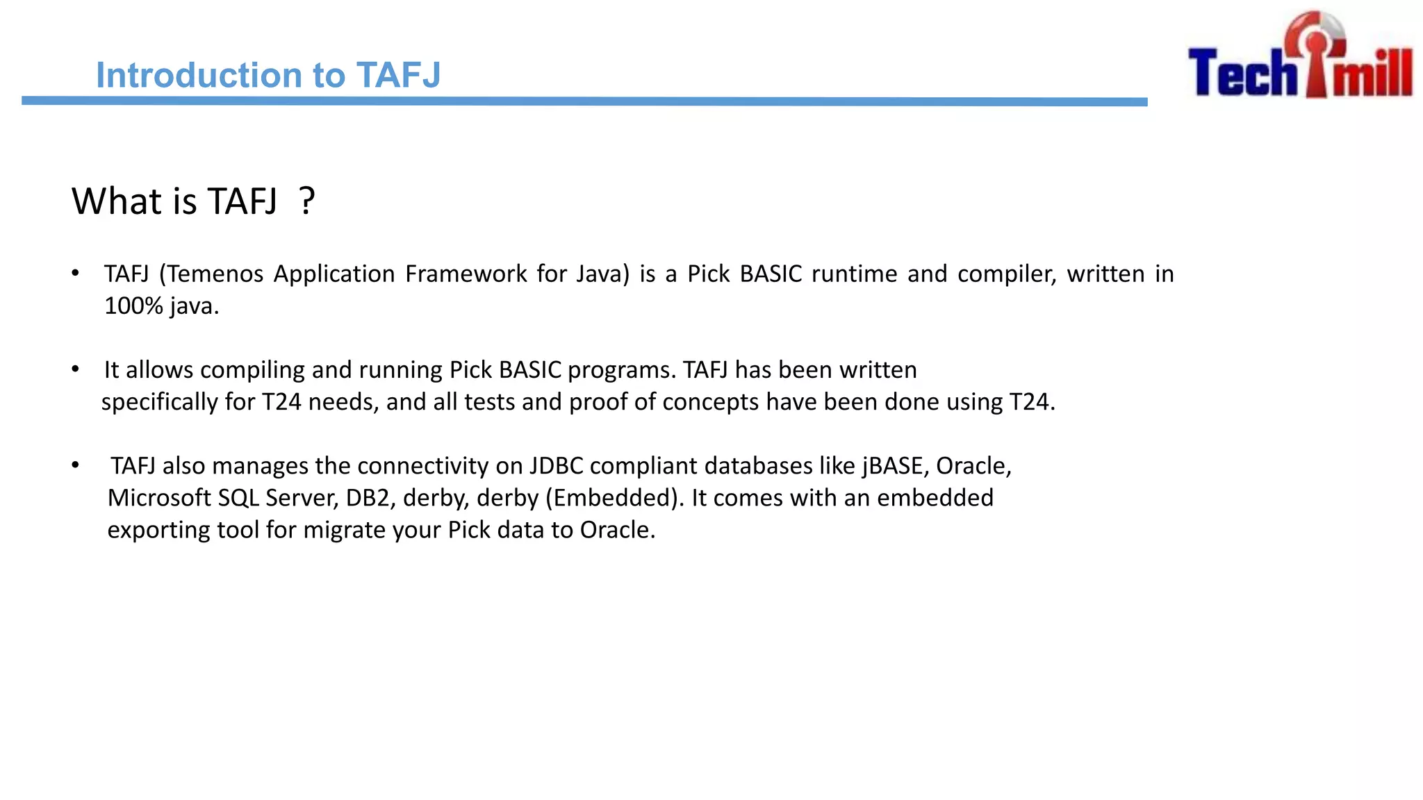 TAFJ | PPTX | Programming Languages | Computing