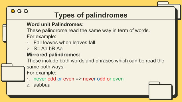 What is Palindrome in Compiler Design and Tafl | PPT