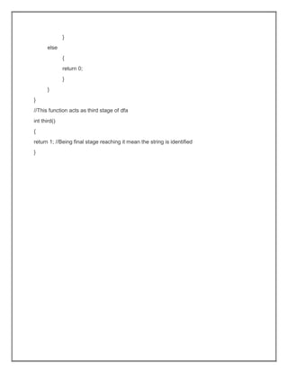 Theory of automata and formal language lab manual | PDF