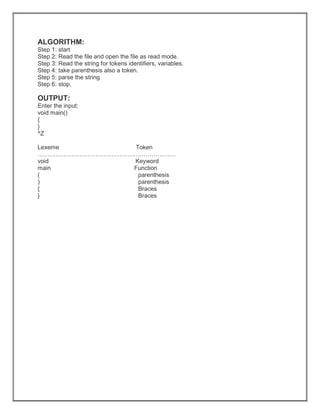 Theory of automata and formal language lab manual | PDF
