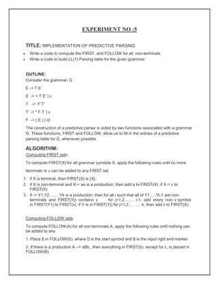 Theory of automata and formal language lab manual | PDF