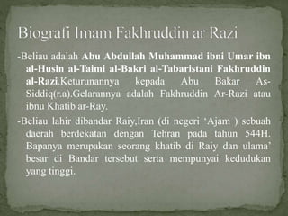 Tafsir al kabir @ mafatih al ghaib oleh Imam Fakhruddin ar Razi | PPTX