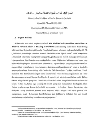 Tafsir Al Qurthubi - Mutaqillah Ahmad.pdf