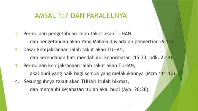 Tafsiran atas Kitab Amsal, 1:1-6, 7.pptx